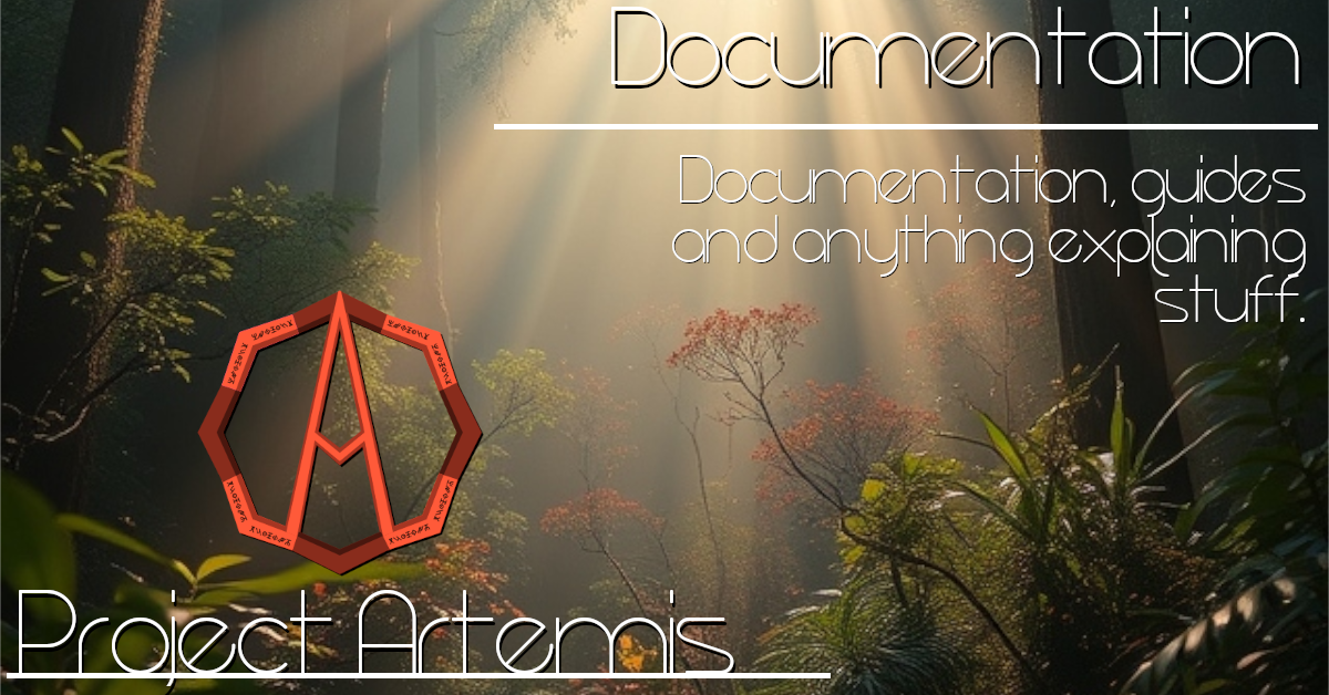 Read documentation | Project Artemis, your world depends on it!
